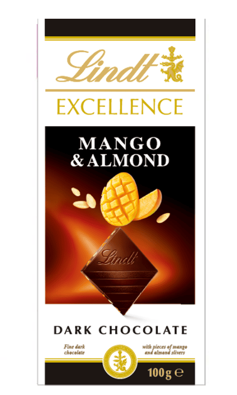 Lindt Excellence Mango&Almond mangós-mandulás étcsokoládé 100g | Gift Sweet